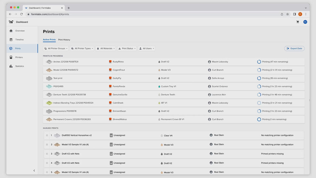 Formlabs Fleet Control – Thinglab